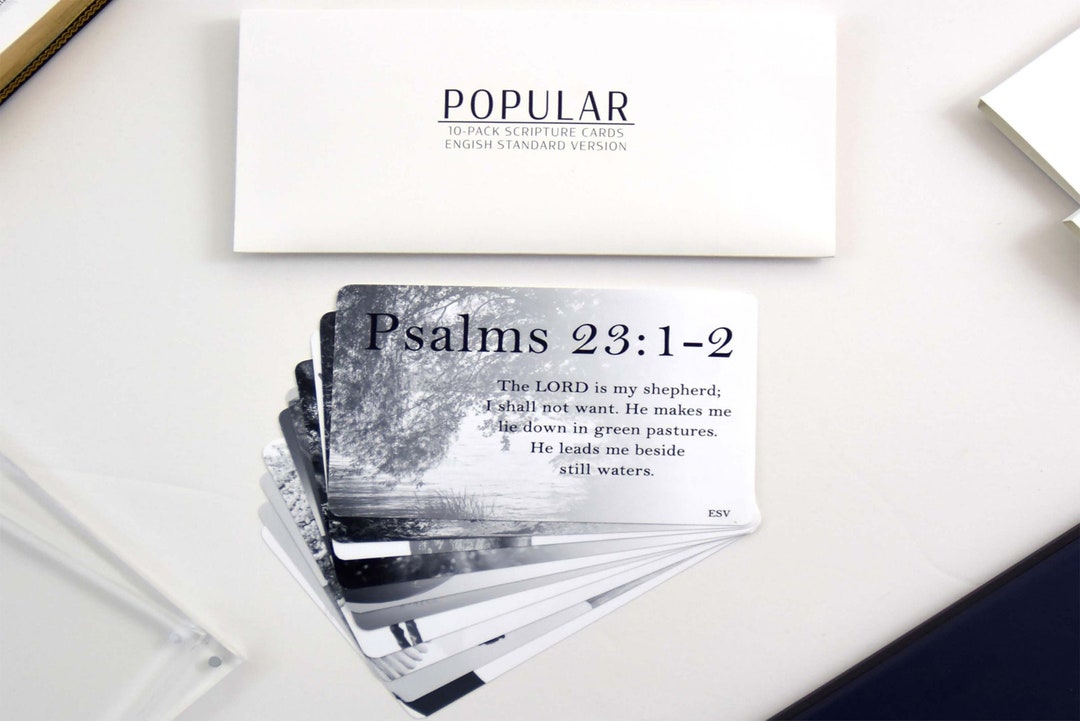 Popular Scripture Cards, Bible Verse Cards, Encouragement, Memorization ...
