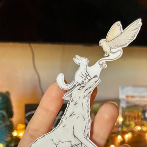 Loth Cat Loth Wolf Morai Vinyl Sticker Waterproof/decal/glossy - Etsy