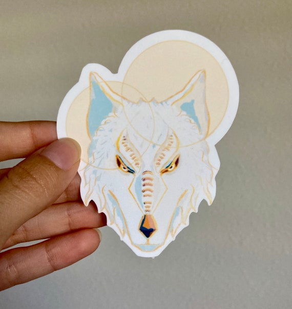 White Loth Wolf Sticker Vinyl/waterproof/decal/glossy - Etsy