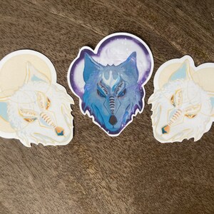 White Loth Wolf Sticker - Vinyl/waterproof/decal/glossy - Etsy