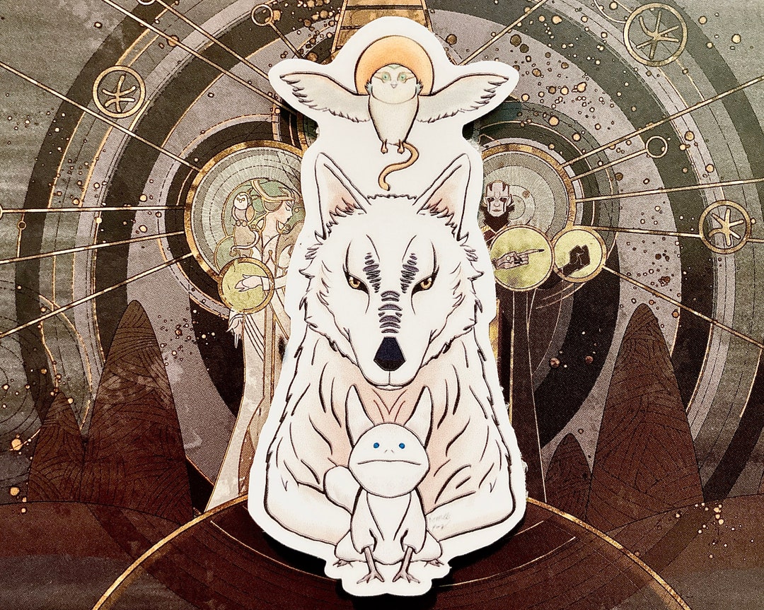 Loth Wolf Loth Cat Morai Vinyl Sticker - Waterproof/decal/glossy - Etsy