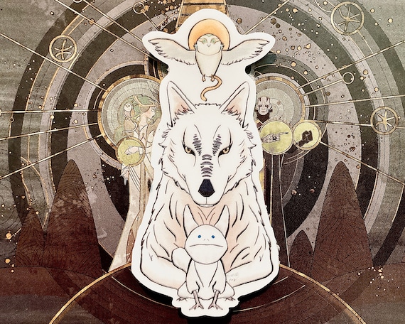 Loth Wolf Loth Cat Morai Vinyl Sticker - Etsy