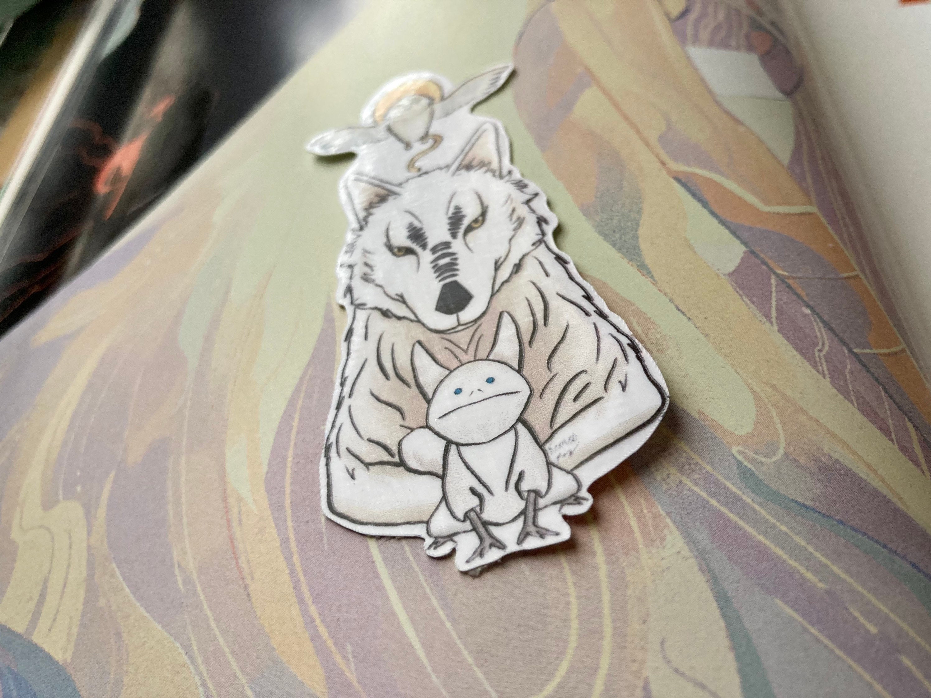 Loth Wolf Loth Cat Morai Vinyl Sticker - Etsy