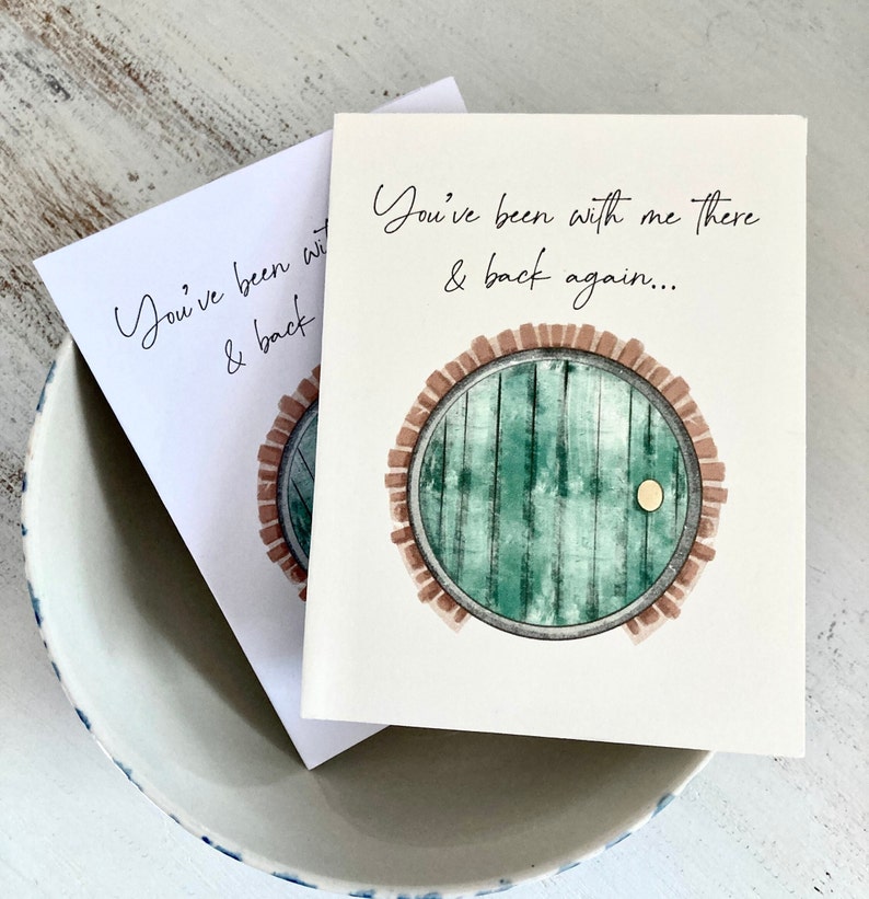 Hobbit Door Card for Appreciation Father's or - Etsy