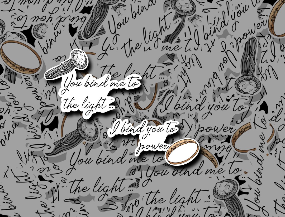 Galadriel and Sauron Sticker Set Rings of Power LOTR Decal/waterproof ...