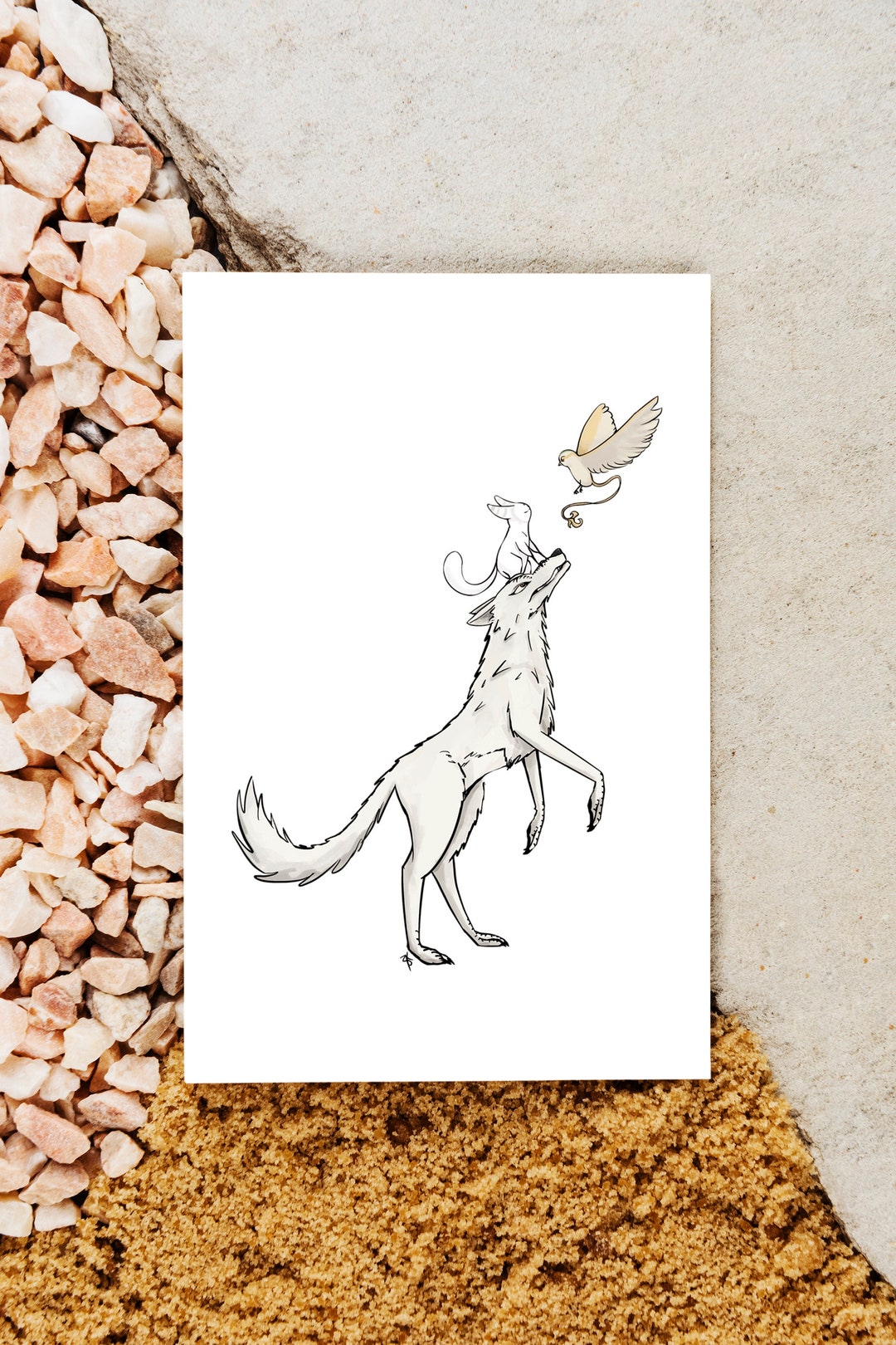 Loth Wolf Mini Print Postcard Clone Wars - Etsy