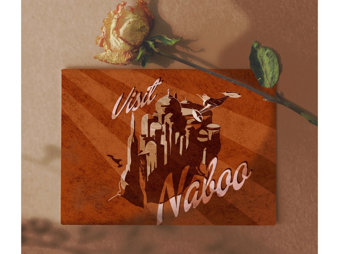 Naboo Boho Print Star Wars Clone Wars Scenery Poster Original Art ...
