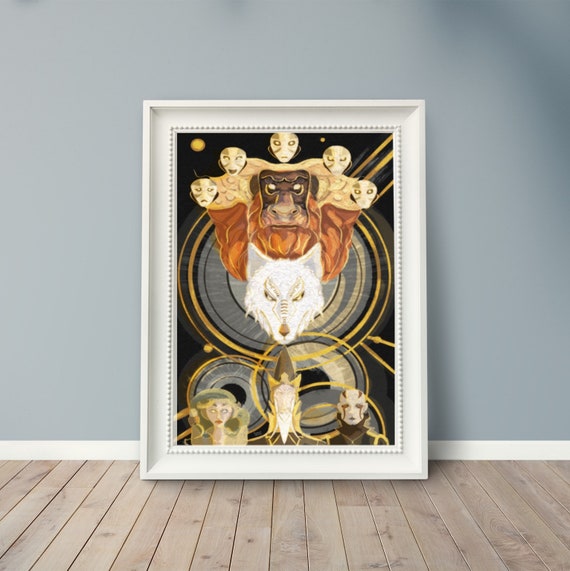 Mortis Bendu Force Priestesses and Loth Wolf Star Wars | Etsy