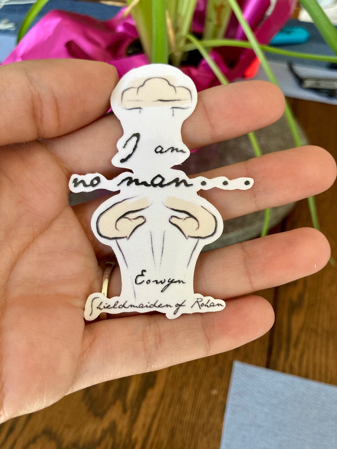 LOTR I Am No Man Vinyl Sticker Eowyn Shield-maiden of Rohan Decal ...