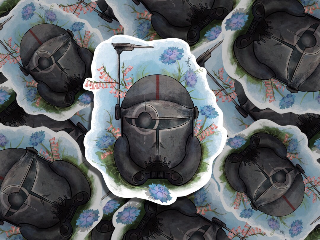 Crosshair Floral Sticker - Bad Batch Decal/waterproof/glossy - Etsy