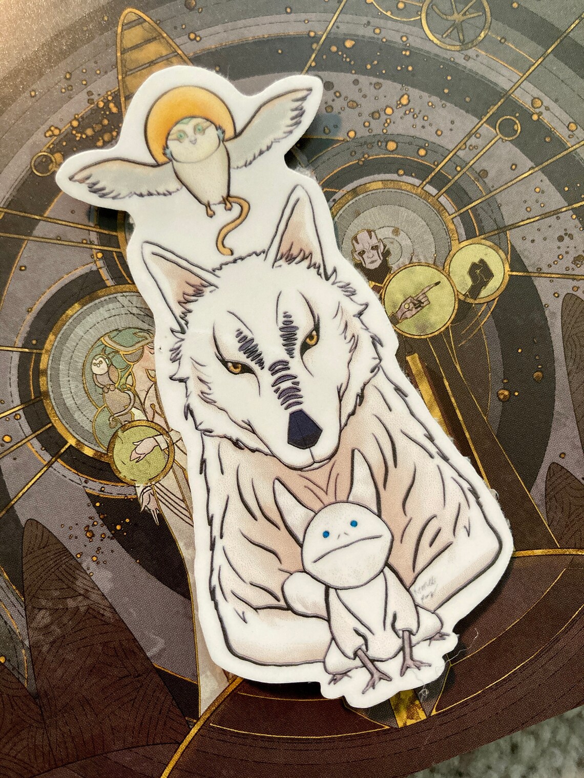 Loth Wolf Loth Cat Morai Vinyl Sticker - Etsy