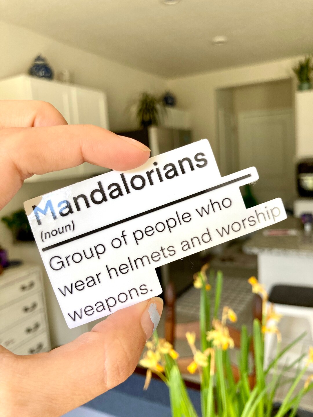 Mandalorian Vinyl Sticker - Waterproof/decal/glossy - Etsy