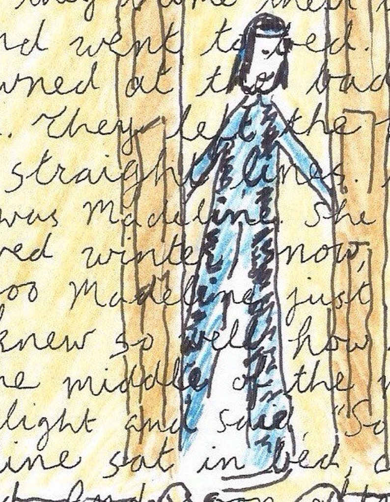 Madeline Miss Clavel in the Yellow Bedroom a Reading Poster | Etsy