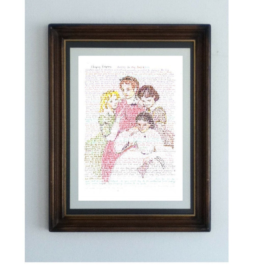 Little Women, a Reading Poster of the Classic Children's Book by Louisa ...