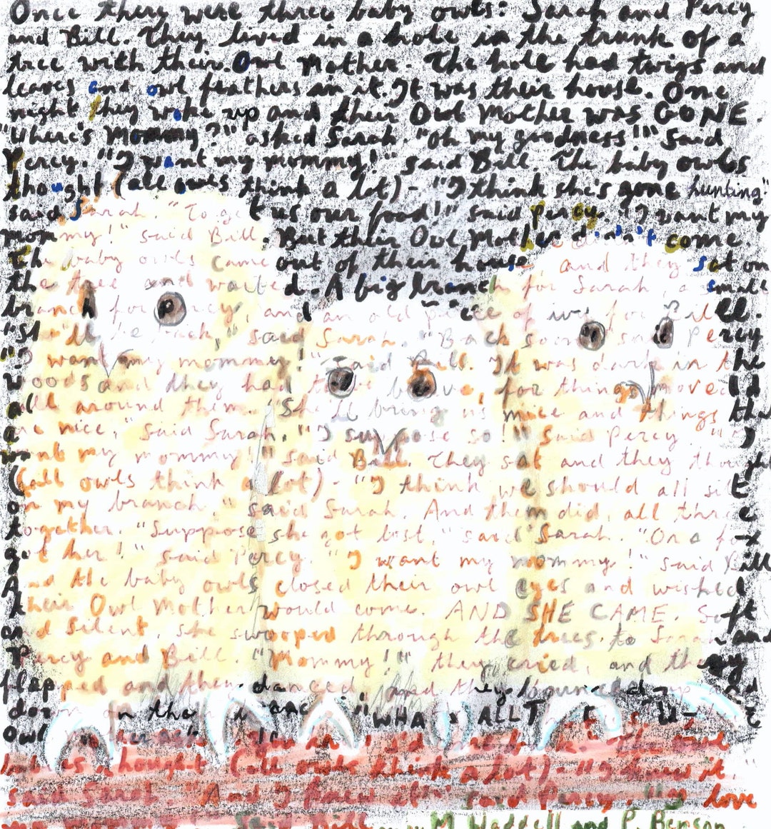 Reading Poster, the Precious Story the Owl Babies, Sarah, Percy and ...
