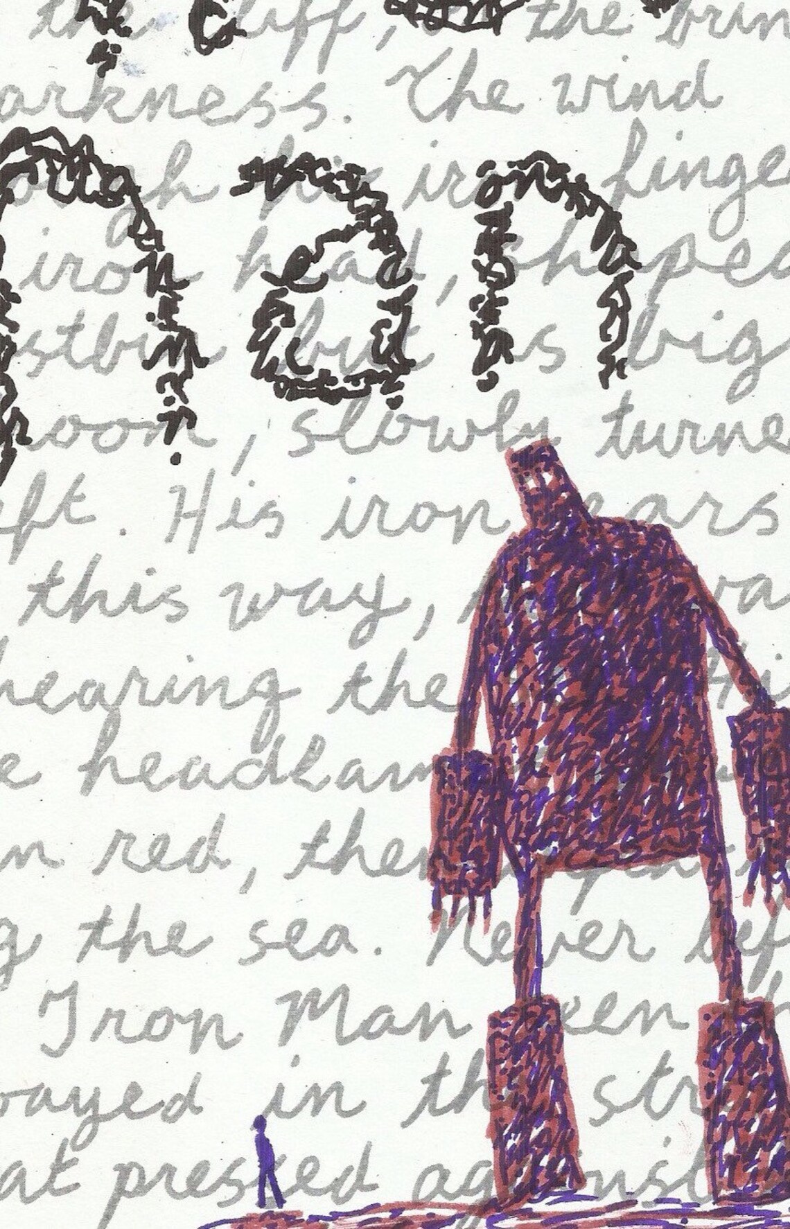 The Iron Man a Reading Poster Based on the Classic - Etsy