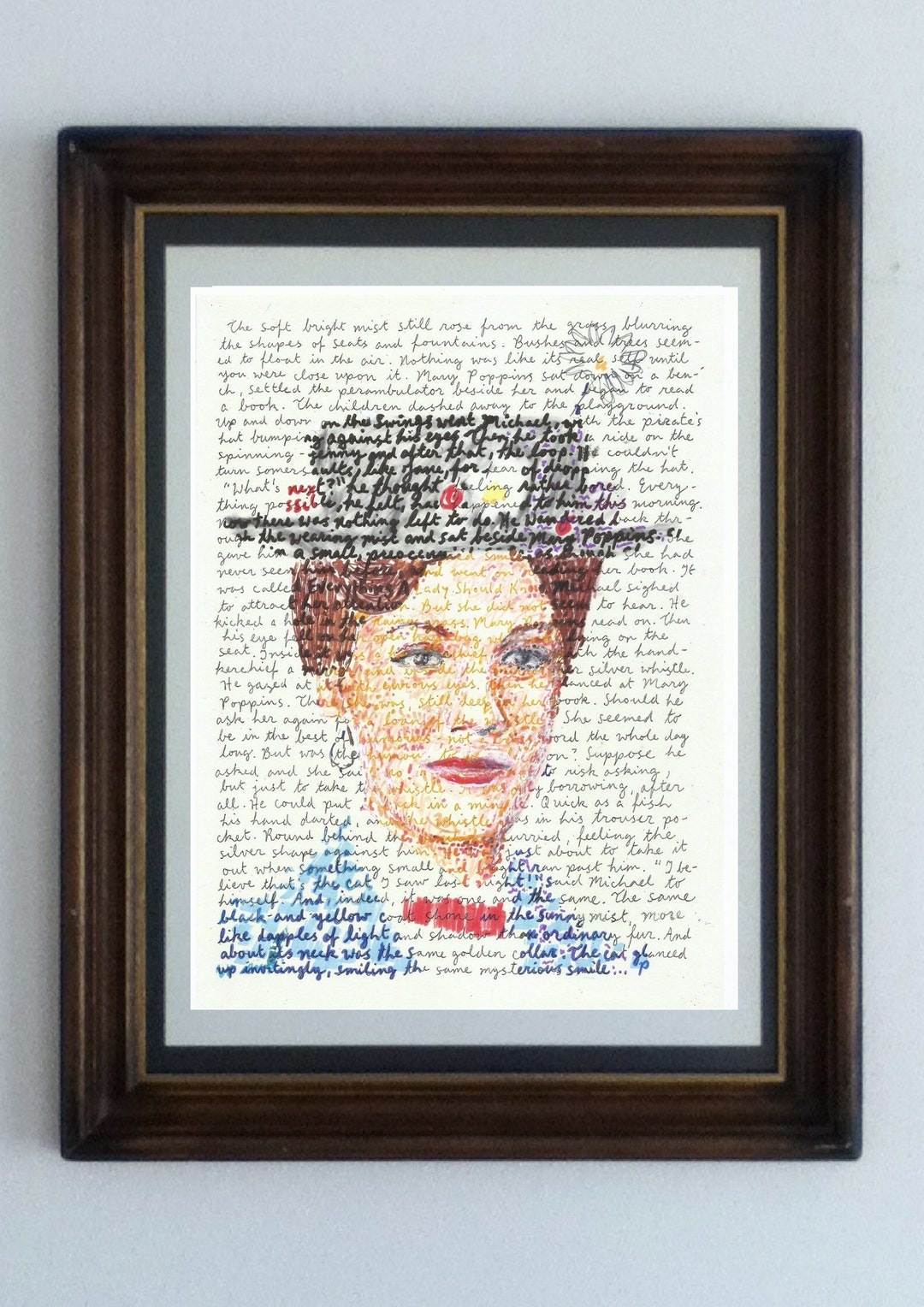 Mary Poppins, a Reading Poster of the Classic Children's Book by P L ...