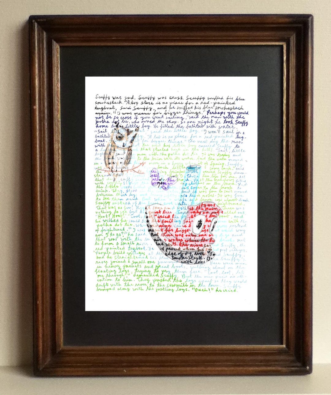 Reading Poster, the Story of Scuffy the Tugboat, Who Believes He Was ...
