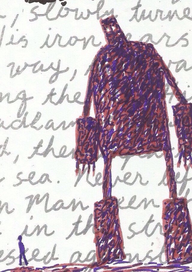 The Iron Man a Reading Poster Based on the Classic - Etsy