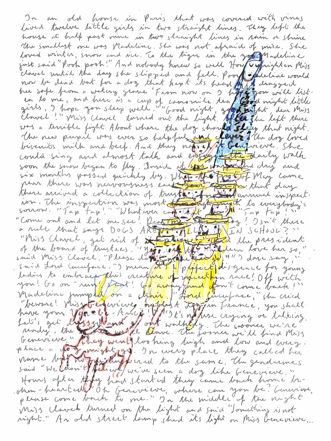 Madeline Poster, a Tribute to the Classic Picture Book Madeline's ...