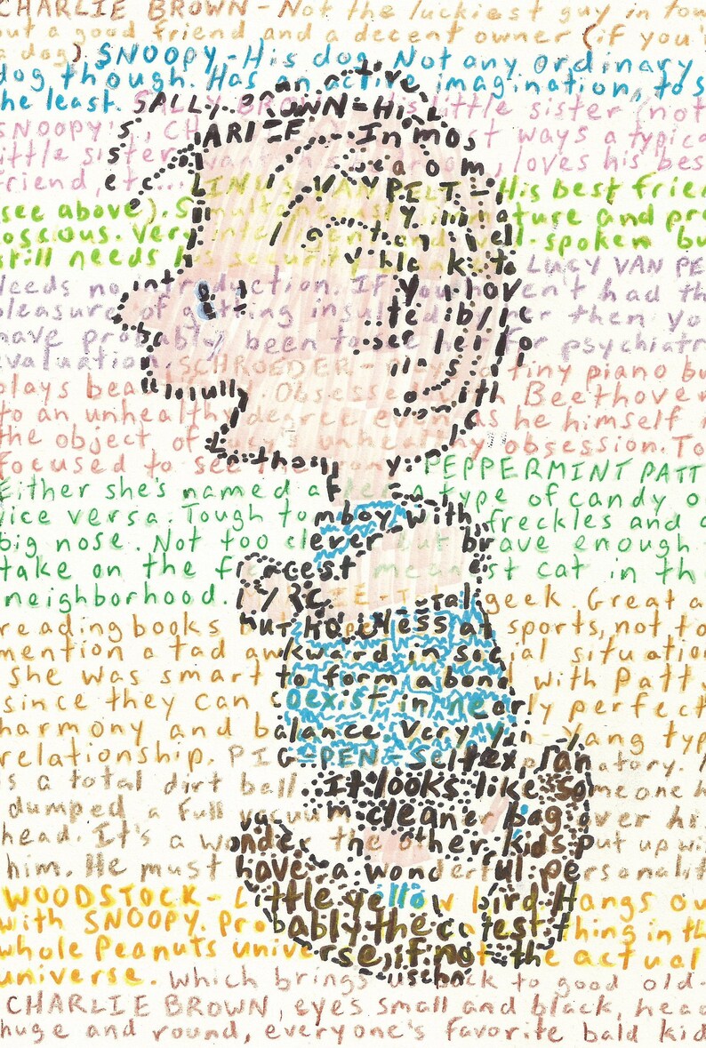 Snoopy and Woodstock a Reading Poster Any of the Central - Etsy