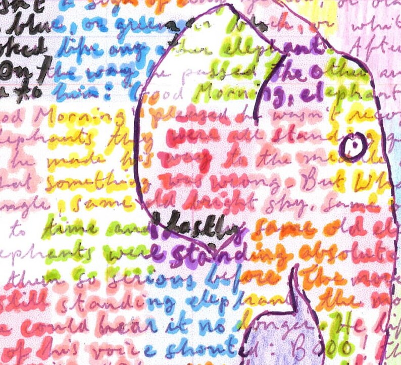 Elmer, Aka Elmer the Elephant, a Reading Poster of the Classic Picture ...