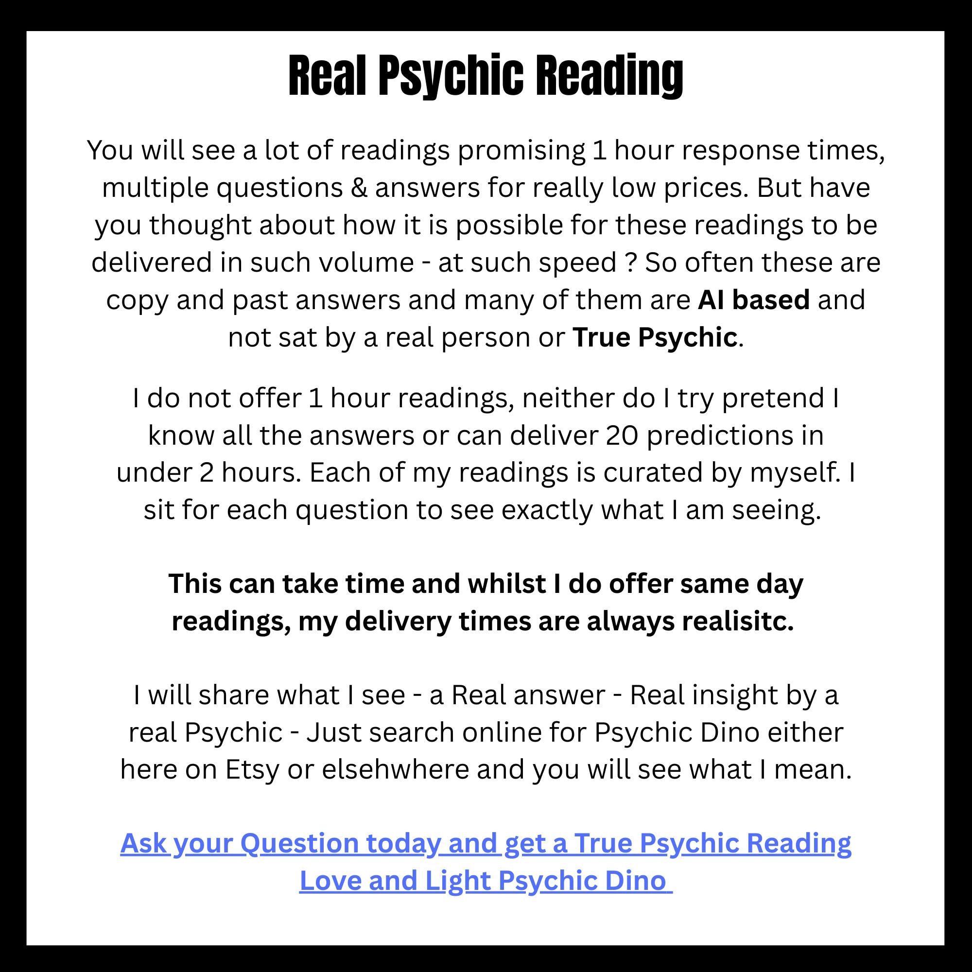 Psychic Reading, No AI, a Real Connection by a True Mystic Empath ...
