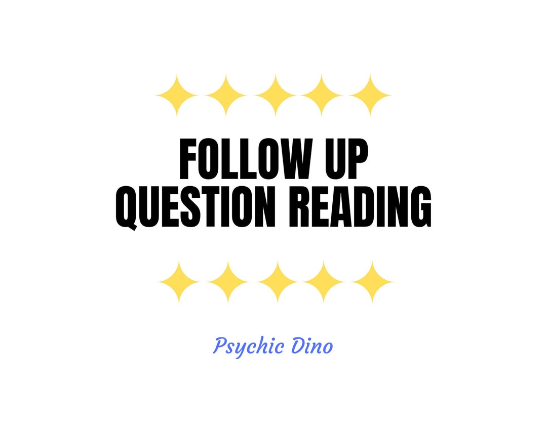 Follow up Question Psychic Reading - Etsy