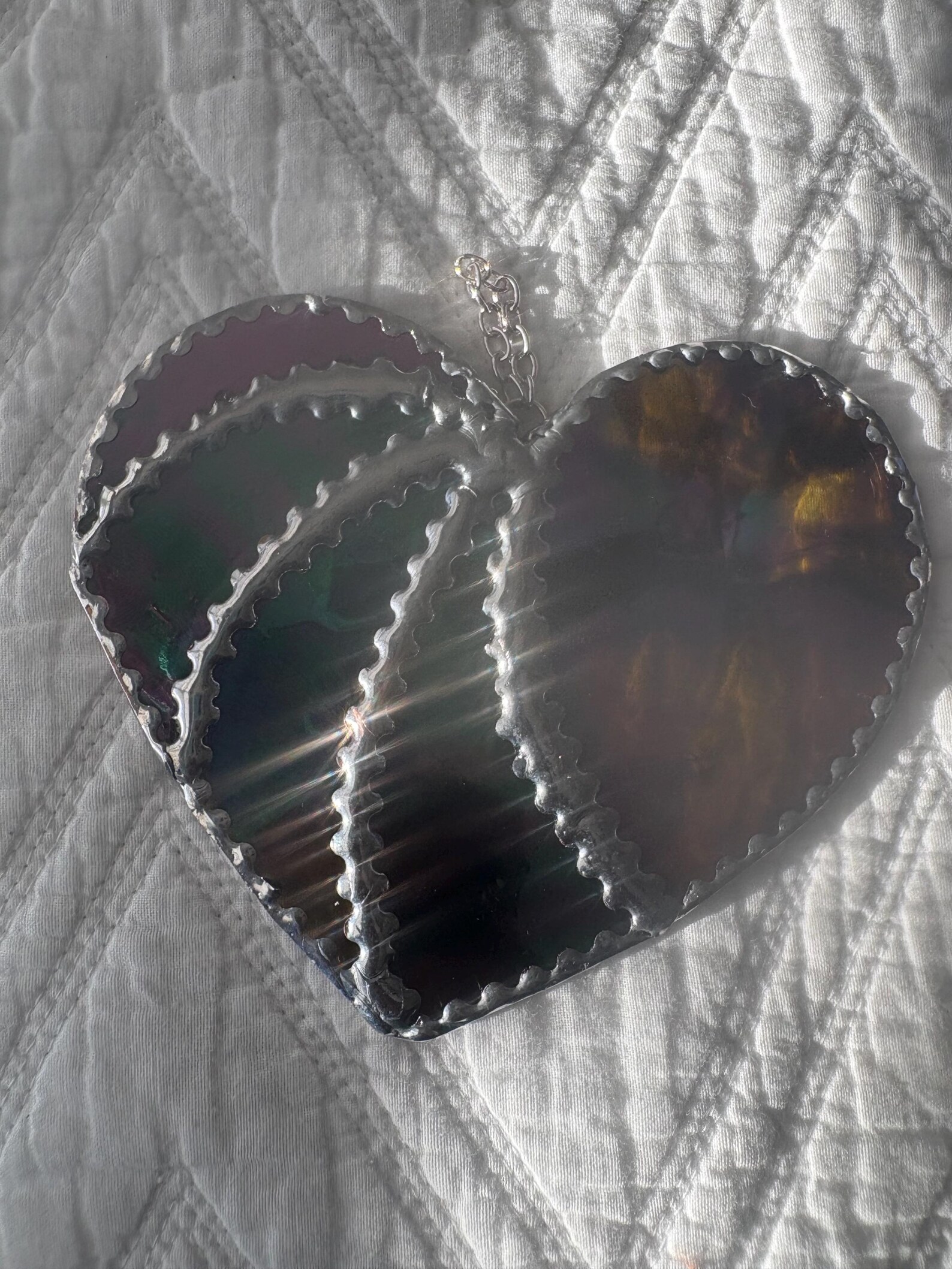 Handmade Stained Glass Heart - Etsy