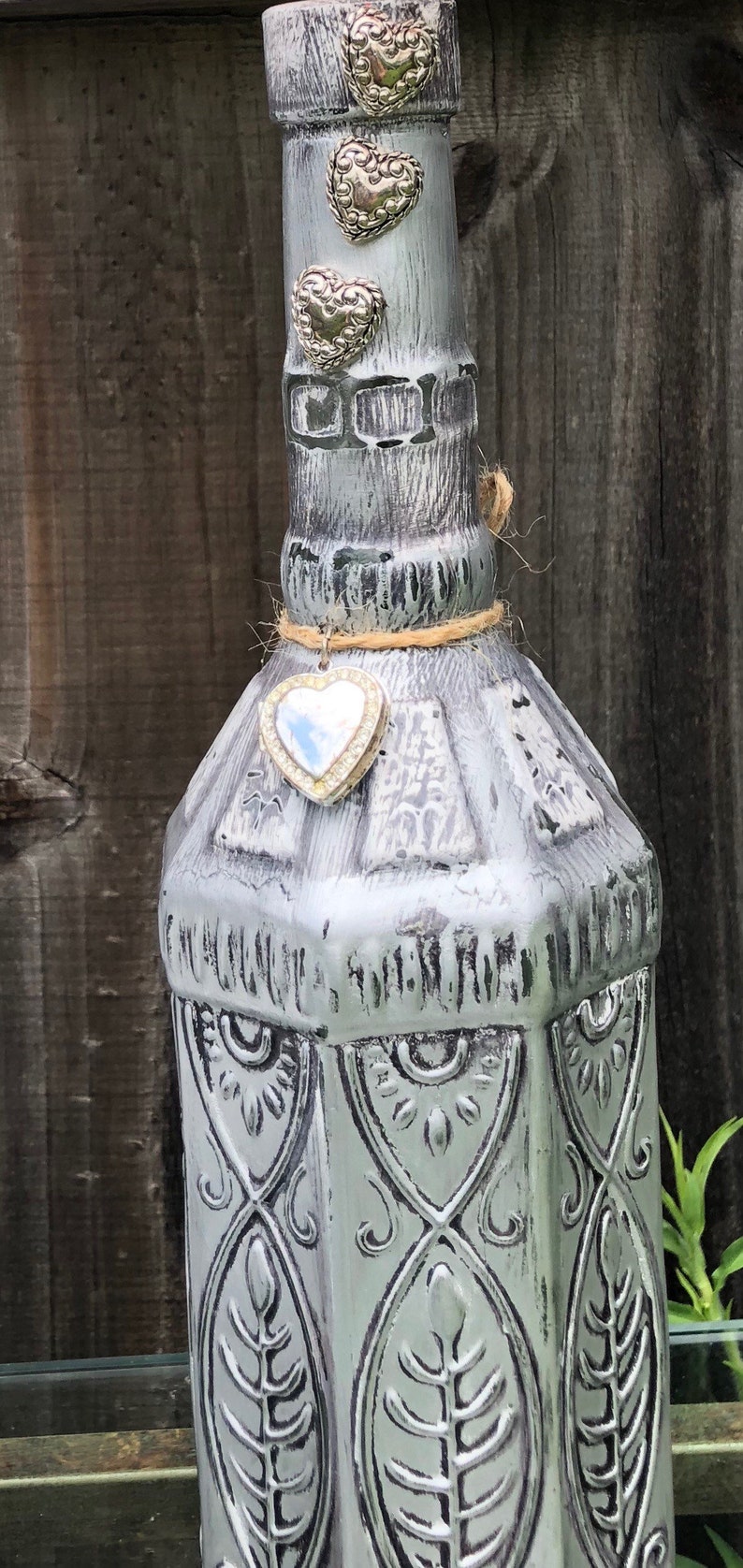 Hand Painted Decorative Bottle. - Etsy