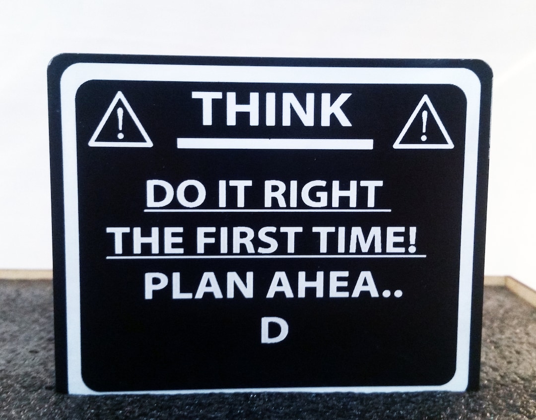 Plan Ahead Sign - Etsy