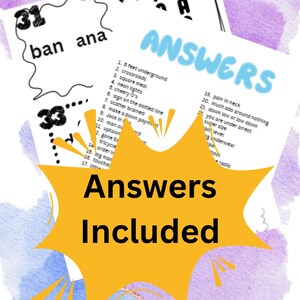 Brain Games Word Puzzles Worksheets for Classroom or Homeschool GT ...