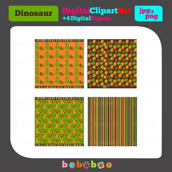 Dinosaur Clip Art/digital Clipart/dinosaur Clipart/dinosaur Clip Art ...