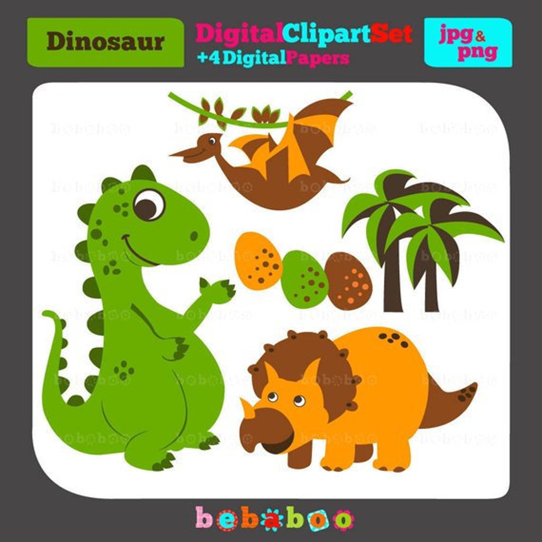 Dinosaur Clip Art/digital Clipart/dinosaur Clipart/dinosaur Clip Art ...