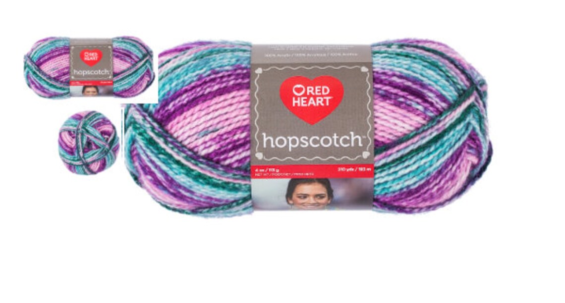 SOMERSAULT Red Heart® Hopscotch™ Yarn | Etsy