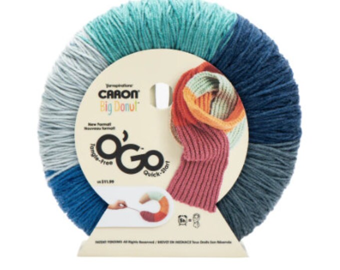 BLUE VELVET, Caron Big Donut O'go™ Yarn - Etsy