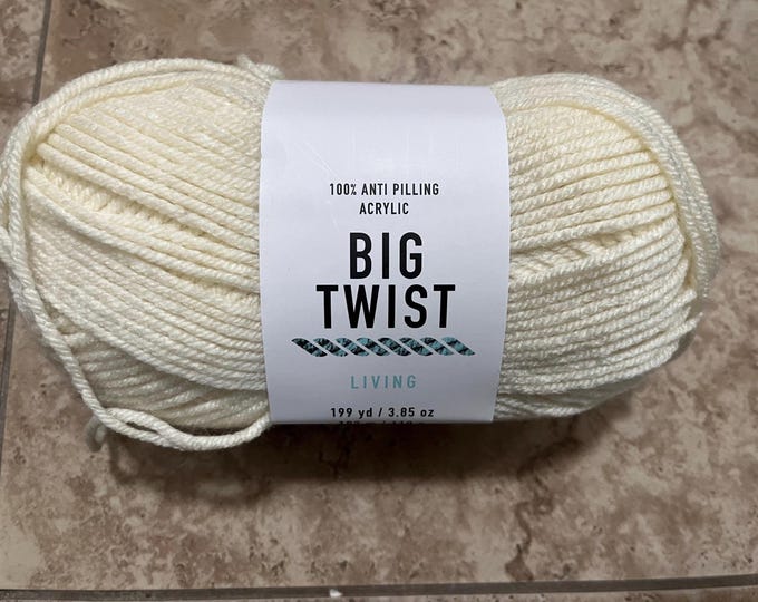CREAM, Big Twist LIVING Yarn - Etsy
