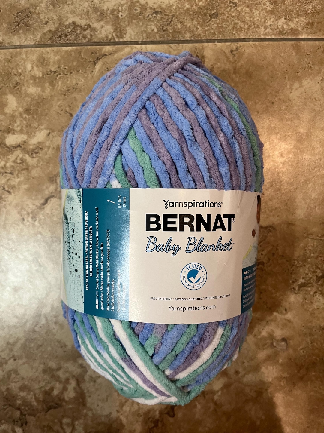 POSY PURPLE, Bernat Baby Blanket Yarn, 10.5 Oz - Etsy