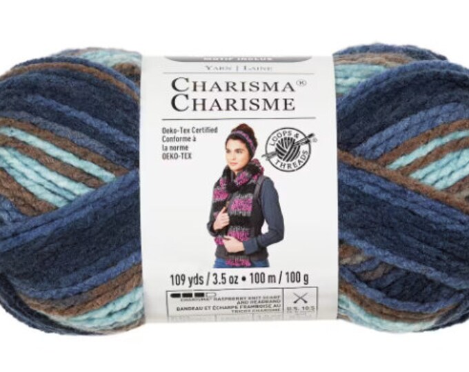 OCEAN DEEP MULTI, Charisma Yarn by Loops & Threads - Etsy