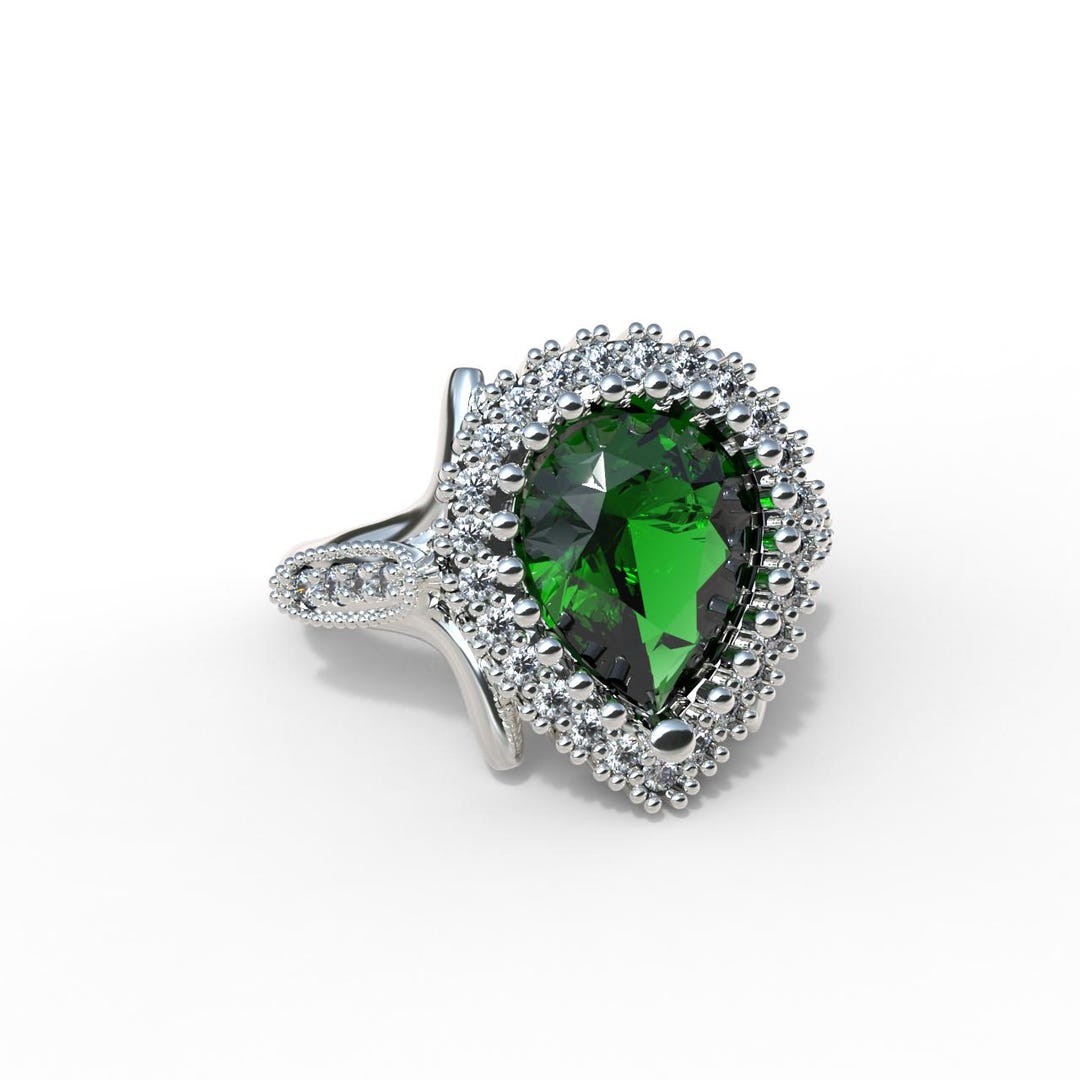 Hurrem Sultan Ring | 925 Sterling Silver Emerald Ottoman Queen Jewelry ...