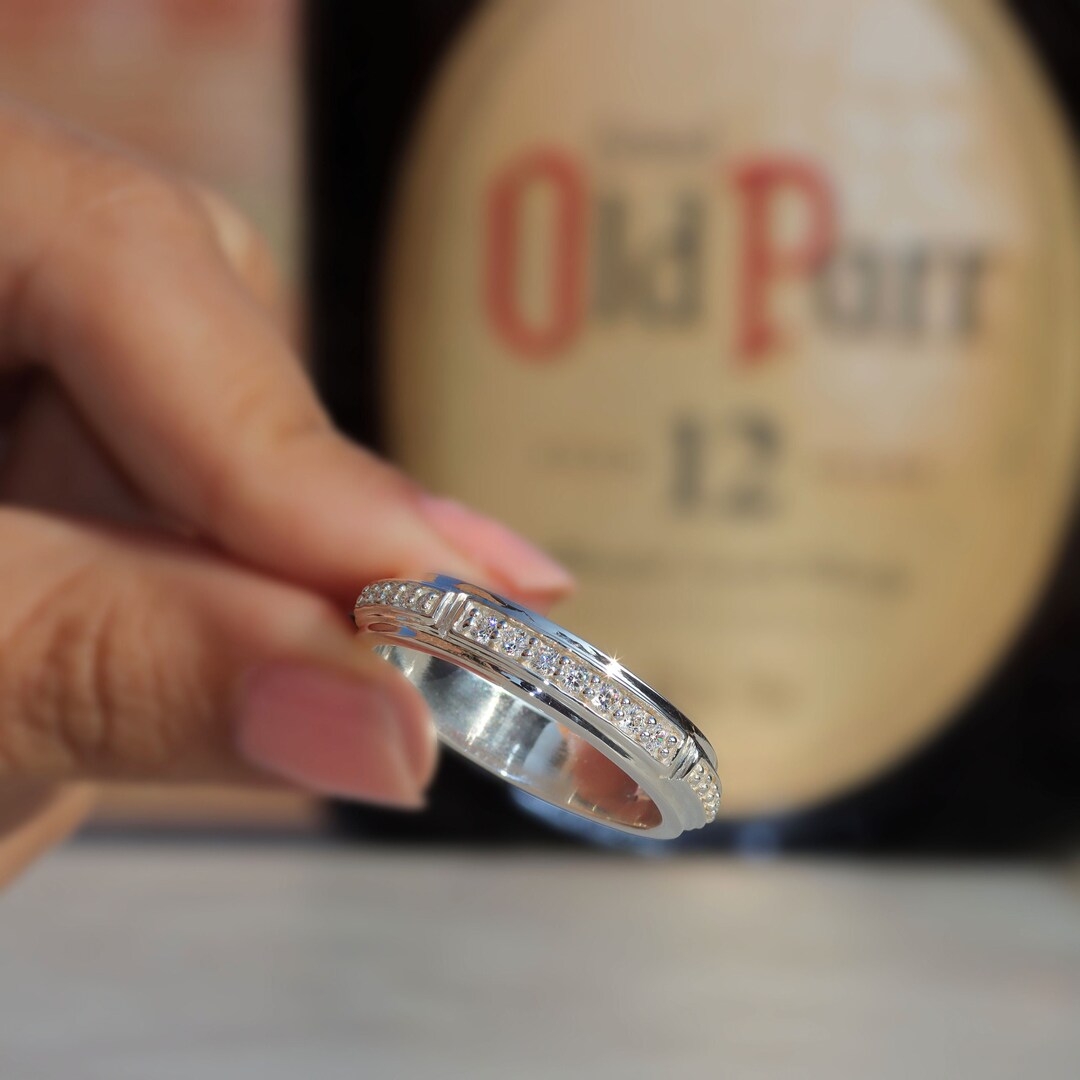 Bezel Ring With Circular Cut, Elegant Ring, Cubic Zirconia, Ring for ...