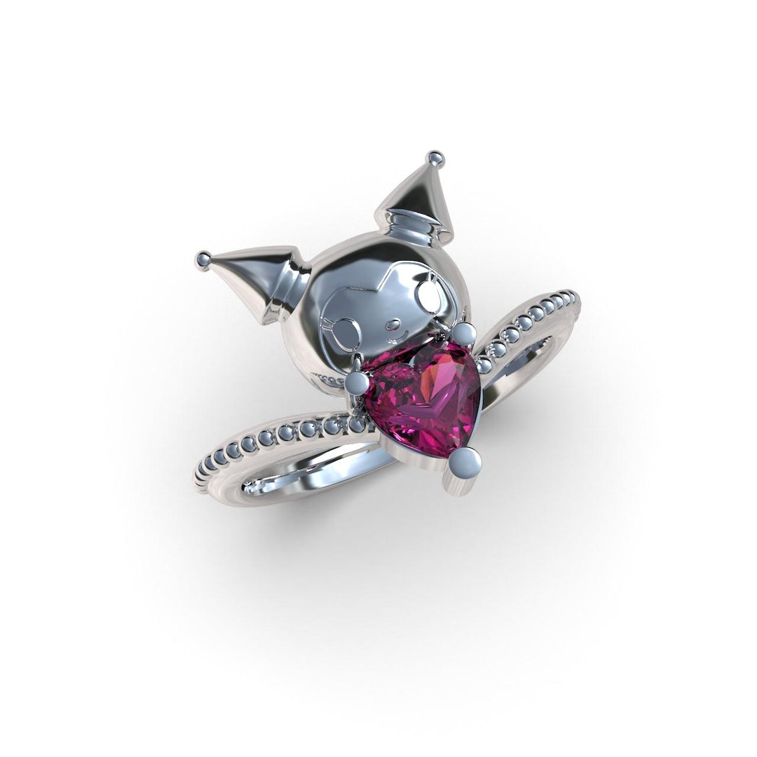Kuromi Ring | 925 Silver | Character Ring | Sanrio Ring | Cartoon Ring ...