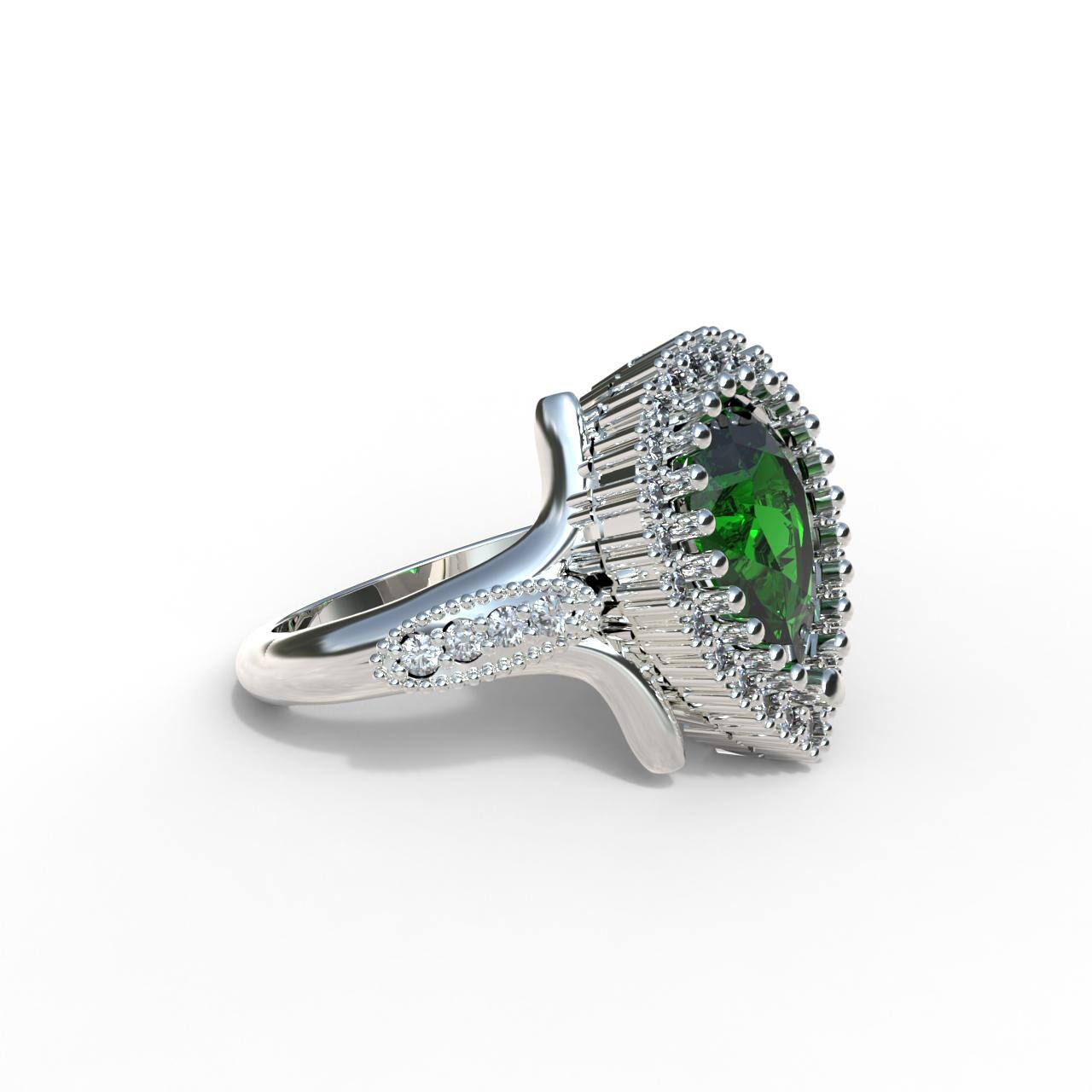 Hurrem Sultan Ring | 925 Sterling Silver Emerald Ottoman Queen Jewelry ...