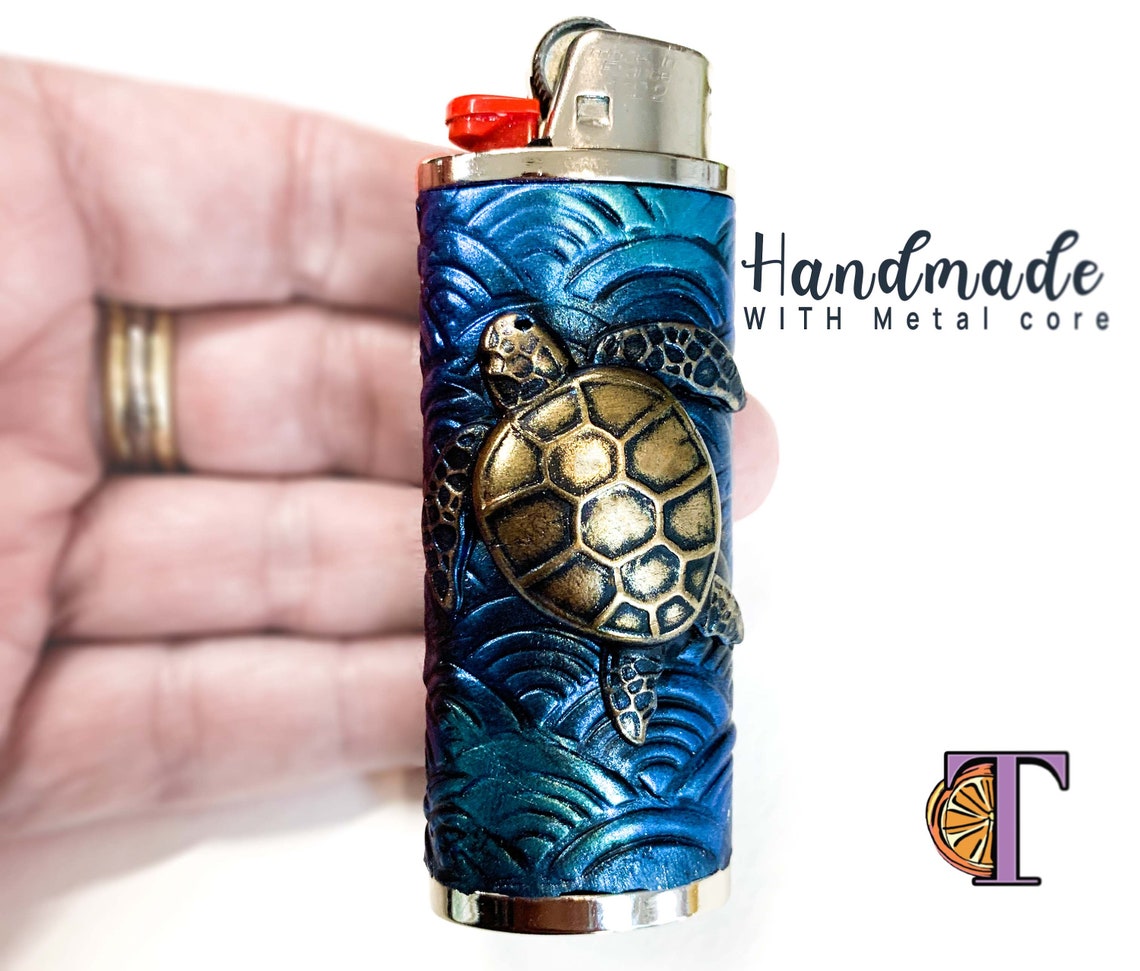 Turtle Lighter Case Holder Sleeve Cover Fits Bic Lighters - Etsy
