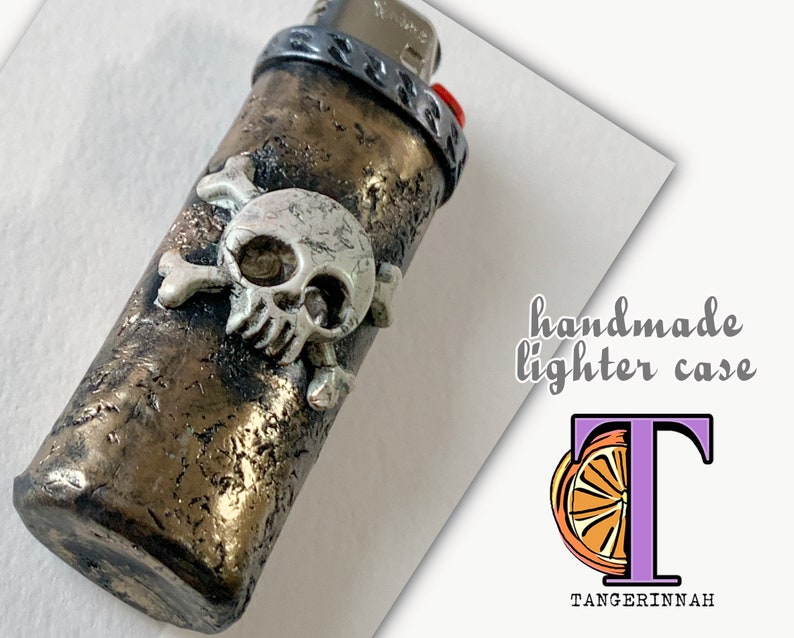 Skull Lighter Case/ Lighter Sleeve/skull Lighter/handmade | Etsy