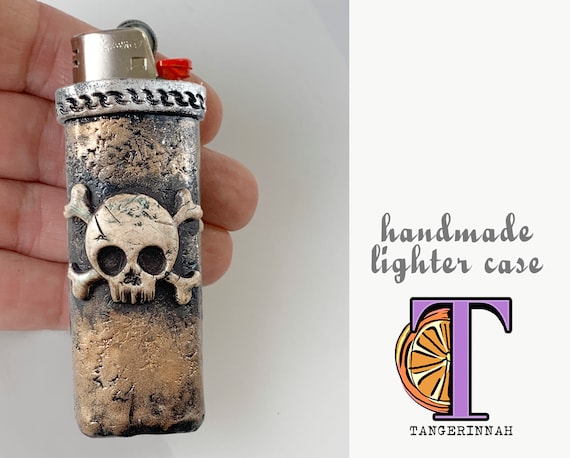 Skull Lighter Case/ Lighter Sleeve/skull Lighter/handmade | Etsy