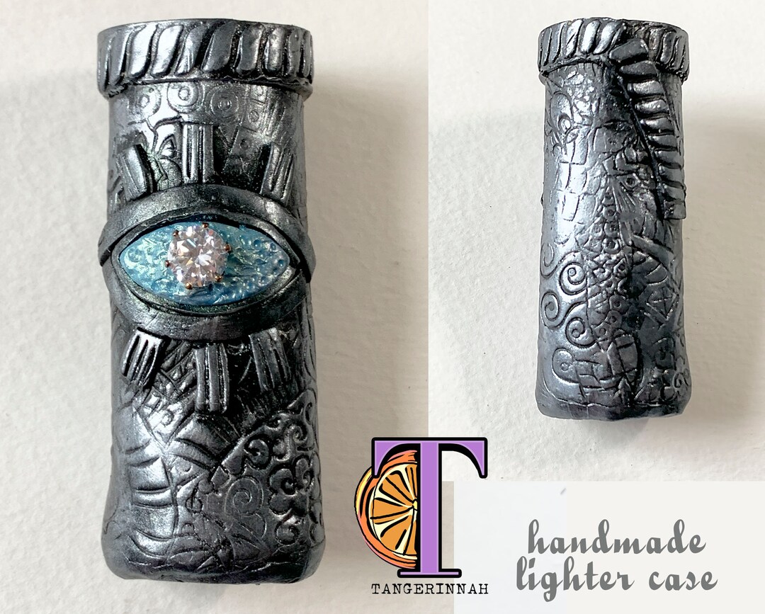Eye Lighter Case/ Lighter Cover/handmade Lighter Cover/ Crystal Lighter ...