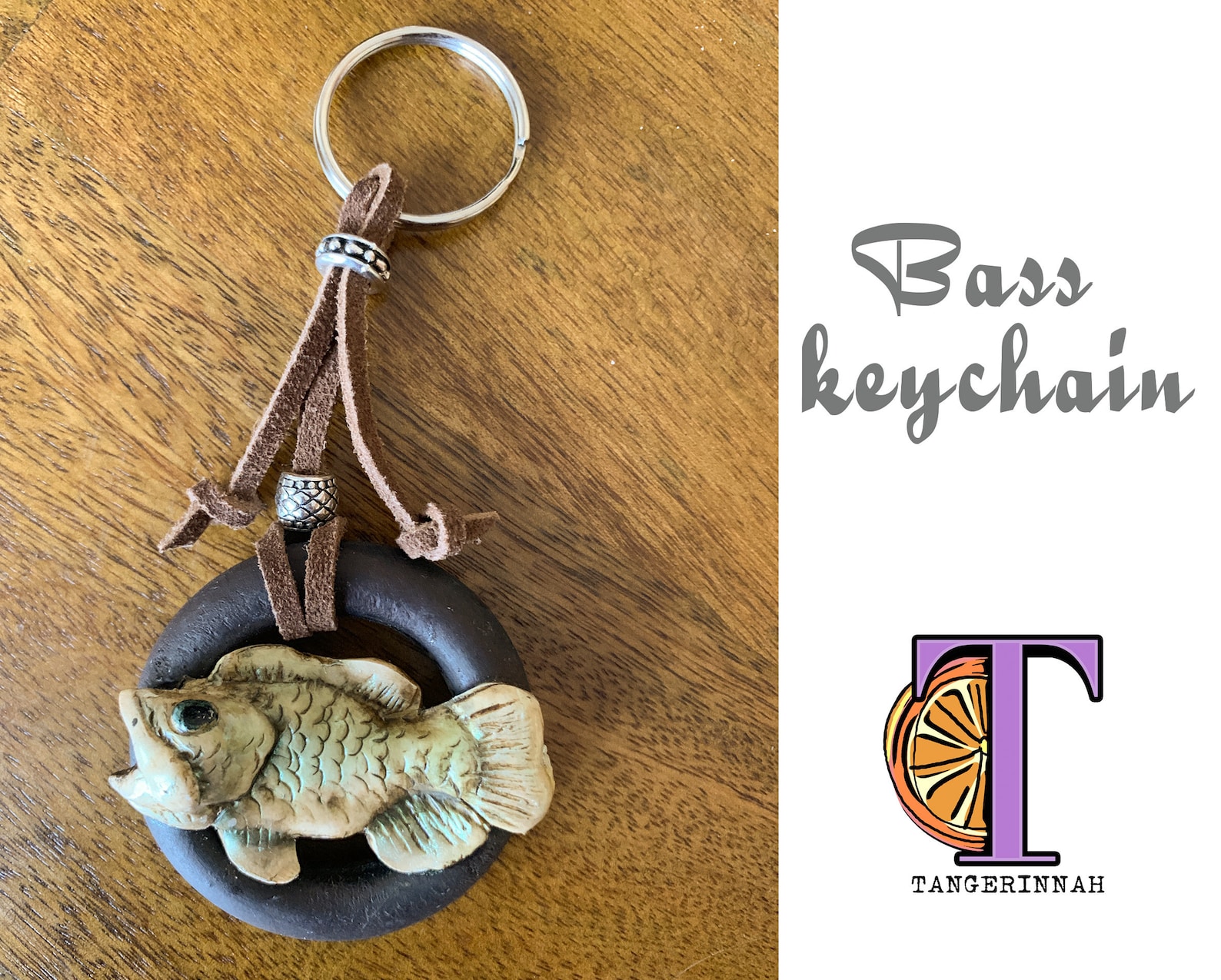 Handmade Sea Bass Keychain/fish Keychain/bass Fishing/fishing - Etsy
