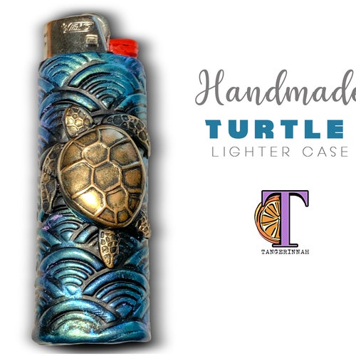 Turtle Lighter Case Holder Sleeve Cover Fits Bic Lighters - Etsy