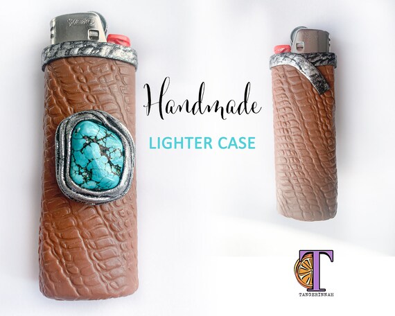 Turquoise Howlite Lighter Case gemstone Lighter Sleeve Cover | Etsy